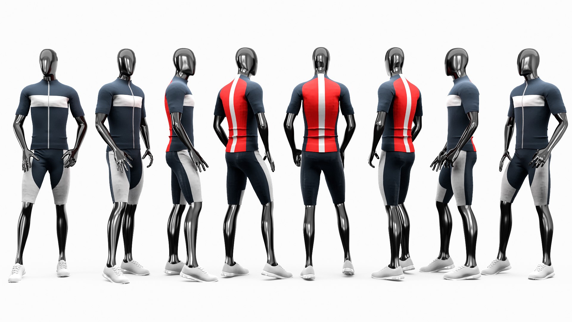 3D Male Sport Mannequins Model - TurboSquid 1492516
