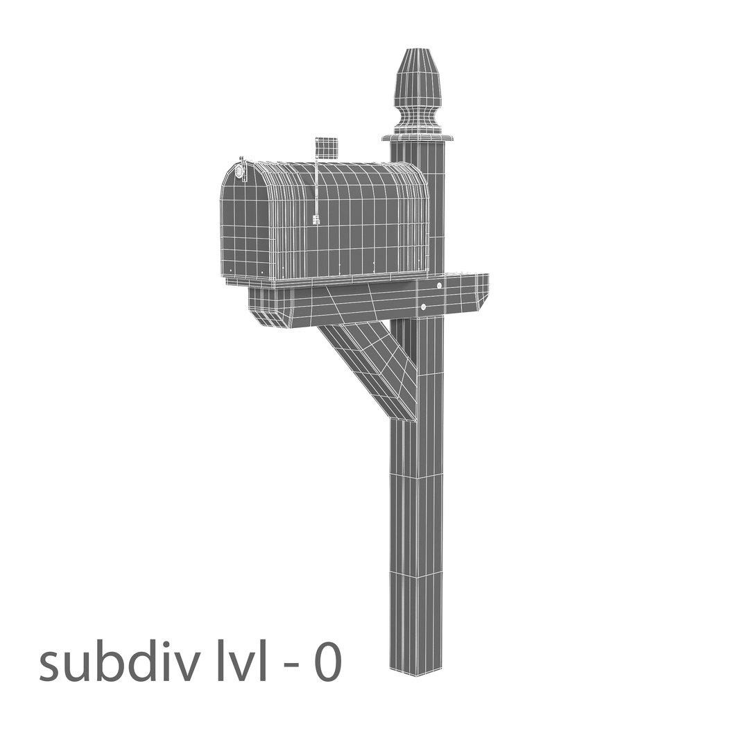 Mailbox Mail 3d Max