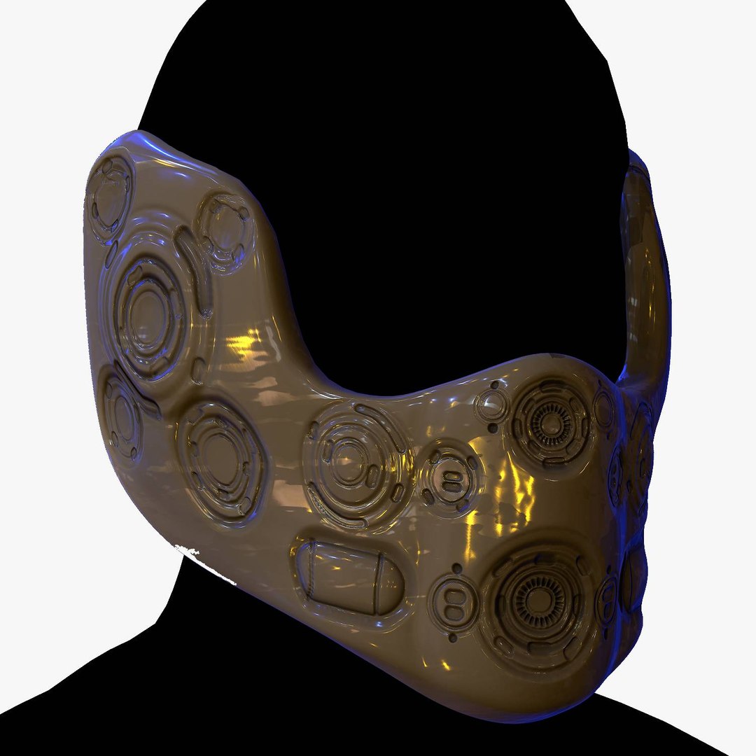 3D Gas mask respirator scifi futuristic model 3D model model ...