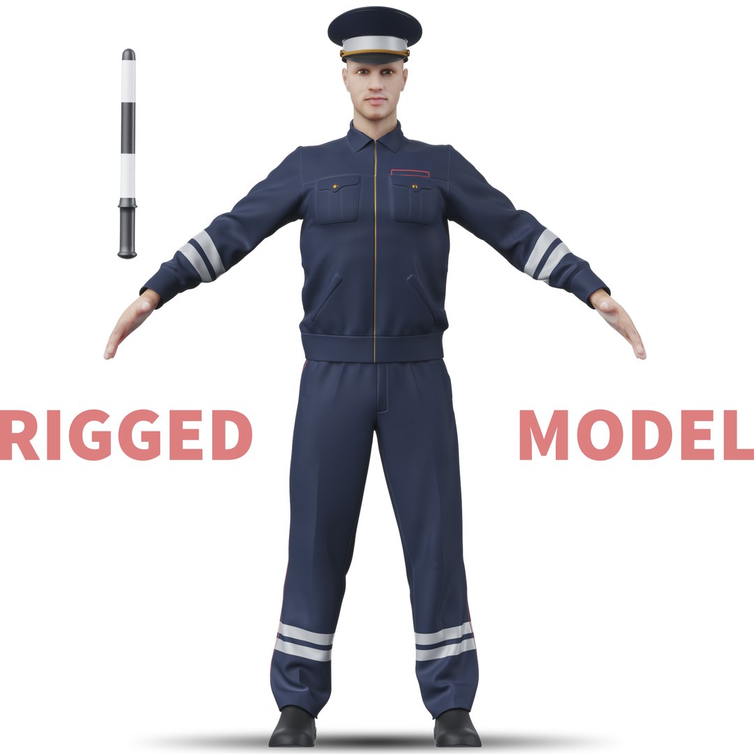 3D Policeman Man Police - TurboSquid 1444928