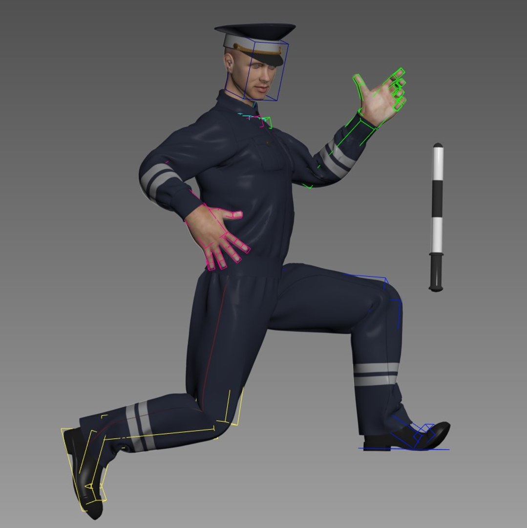3D Policeman Man Police - TurboSquid 1444928
