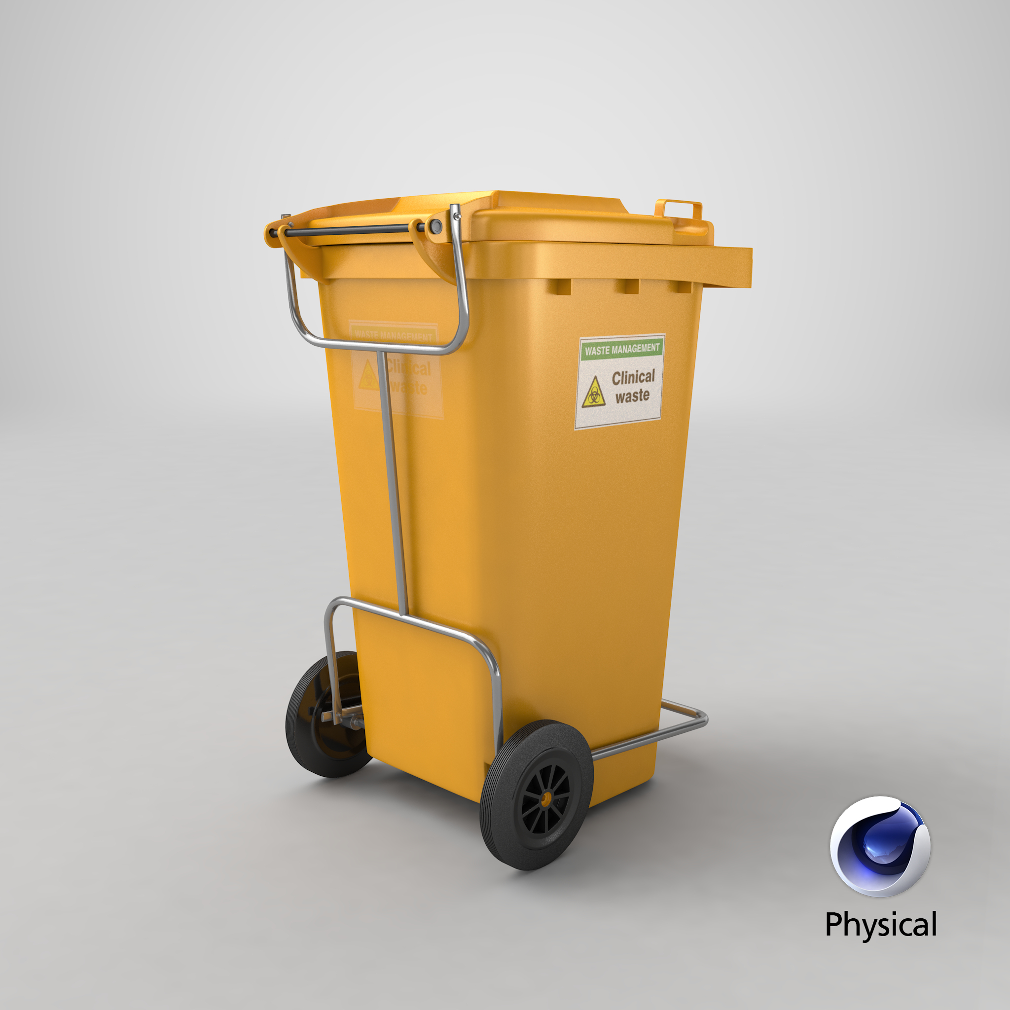 Lixeira amarela de lixo clínico Modelo 3D - TurboSquid 1710691