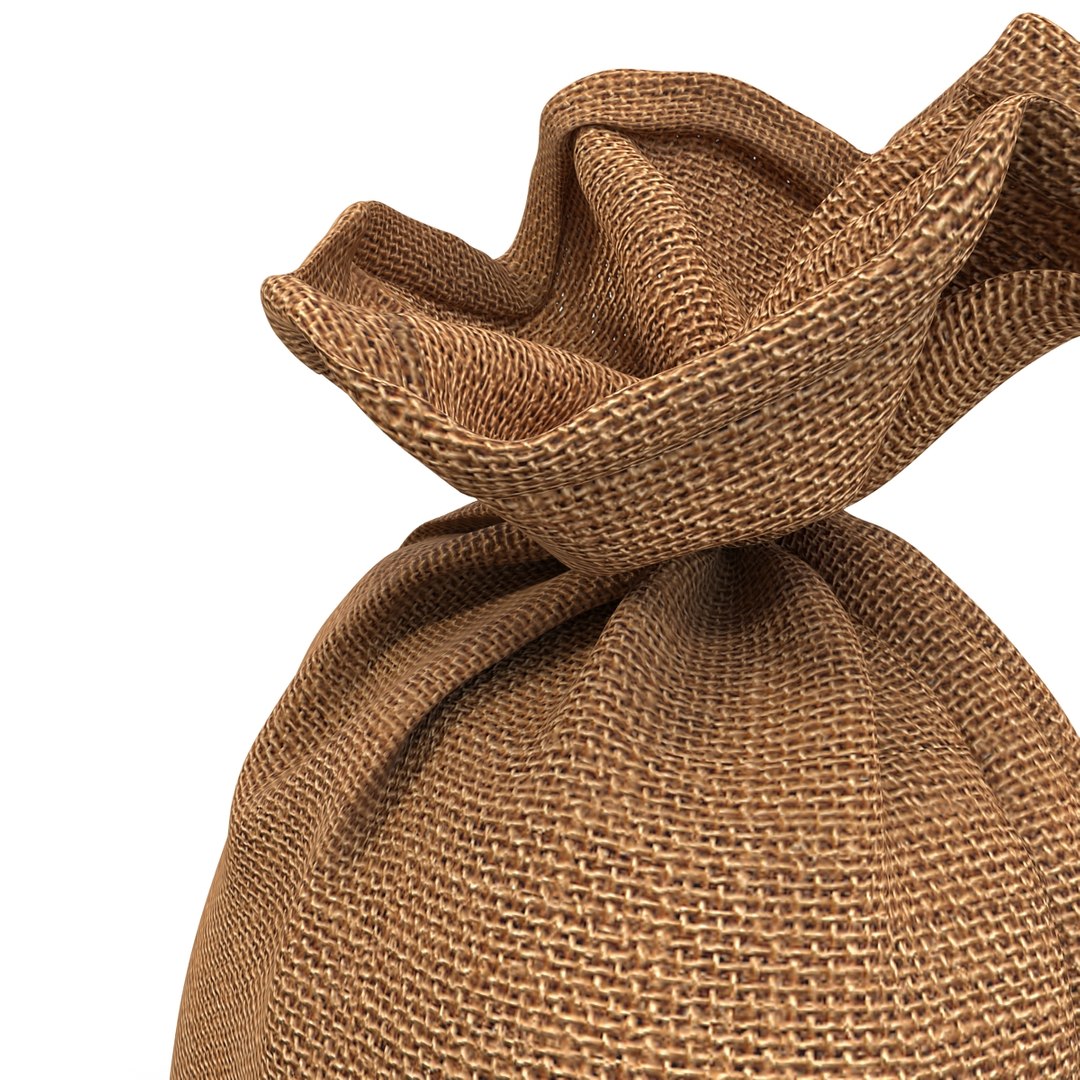 sack realistic 3d obj