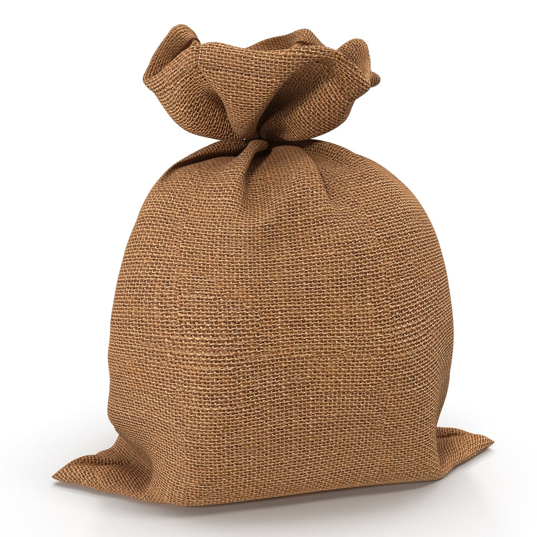 sack realistic 3d obj