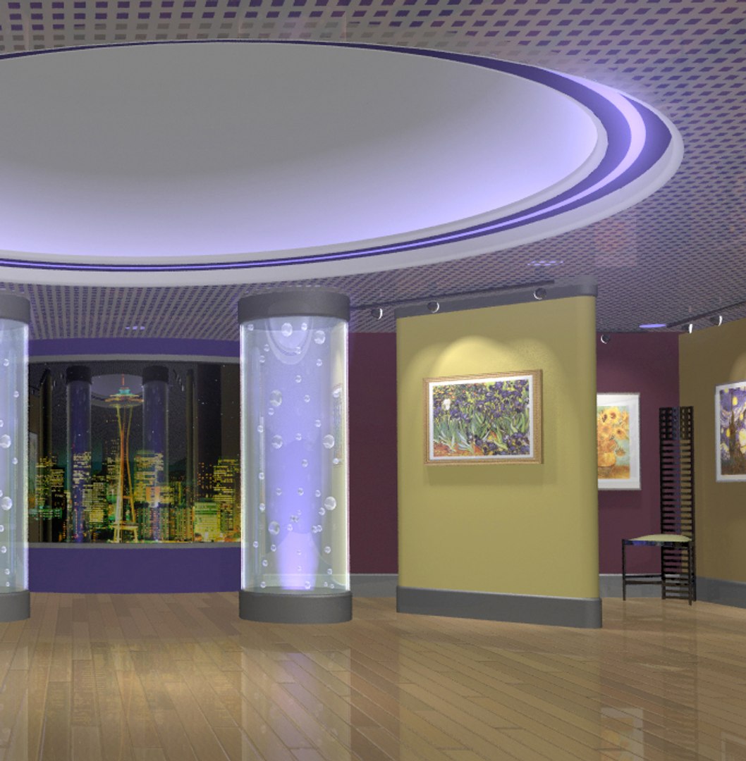 3d Interior Museum Model