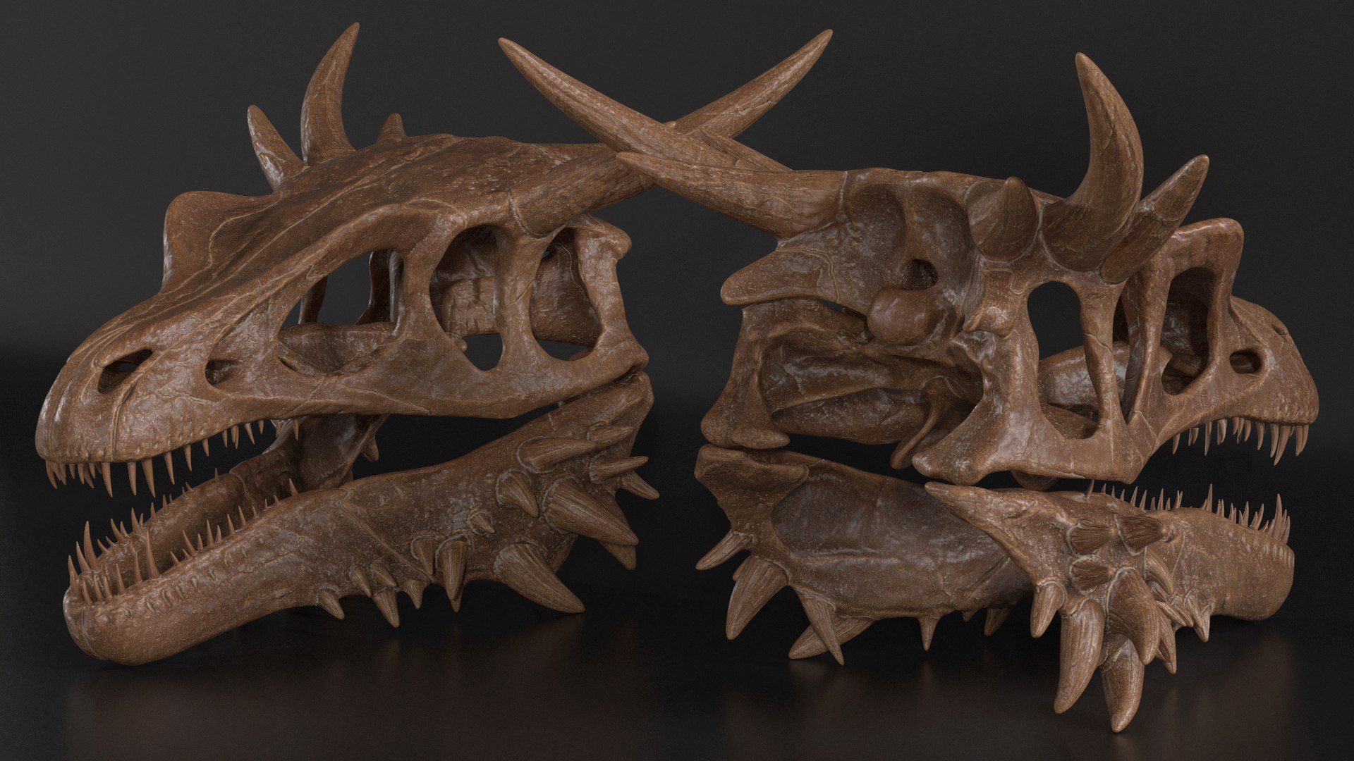 3D Petrified Dragon Skull - TurboSquid 2367803