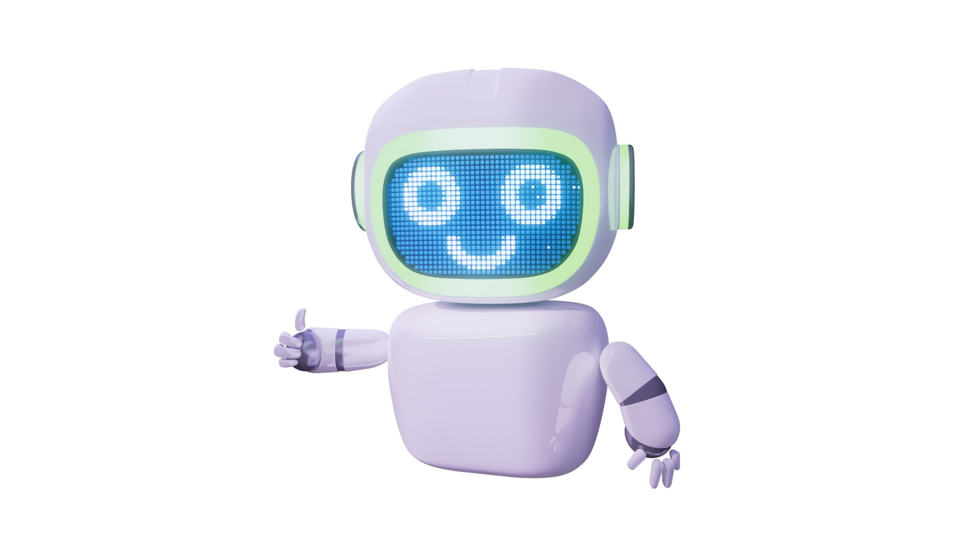 Friendly Assistant Chatbot With Facial Expressions 3D Model ...