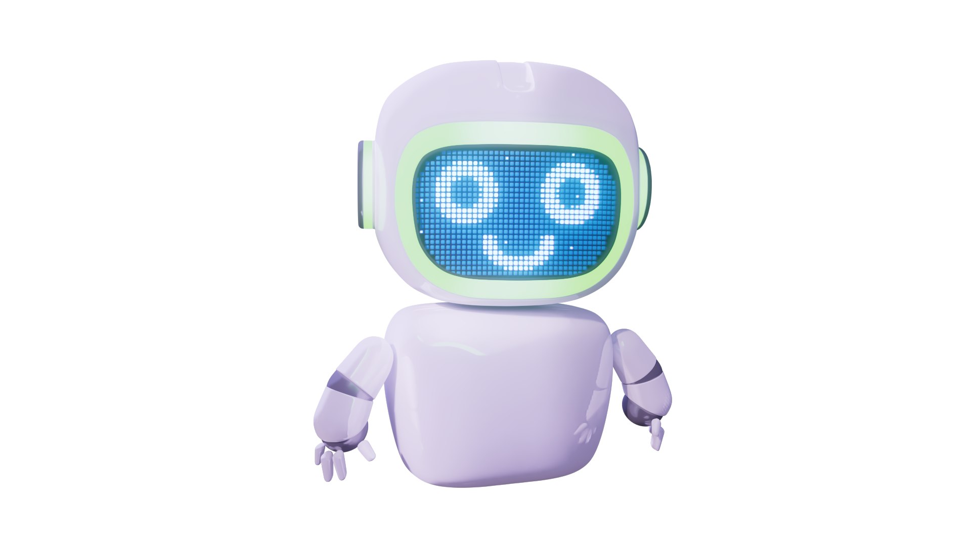 Friendly Assistant Chatbot With Facial Expressions 3D Model ...