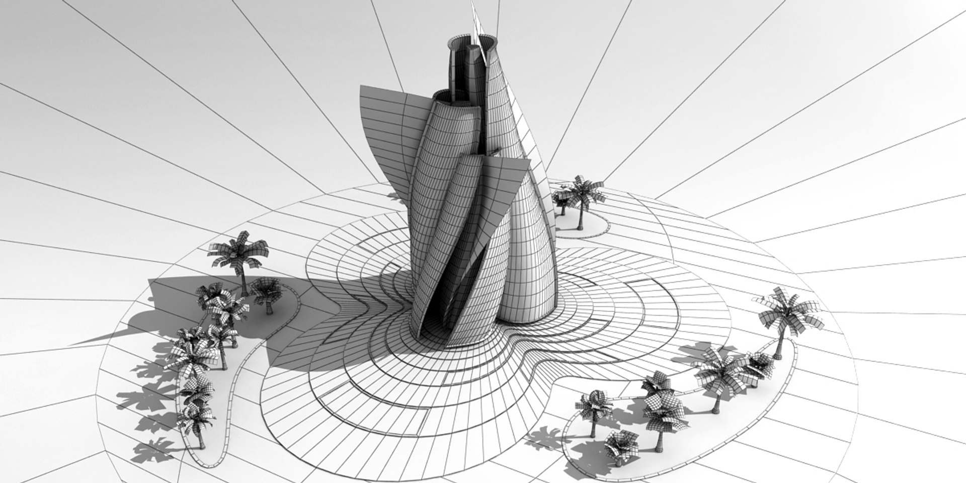 Originally modern building 3D model - TurboSquid 1337709