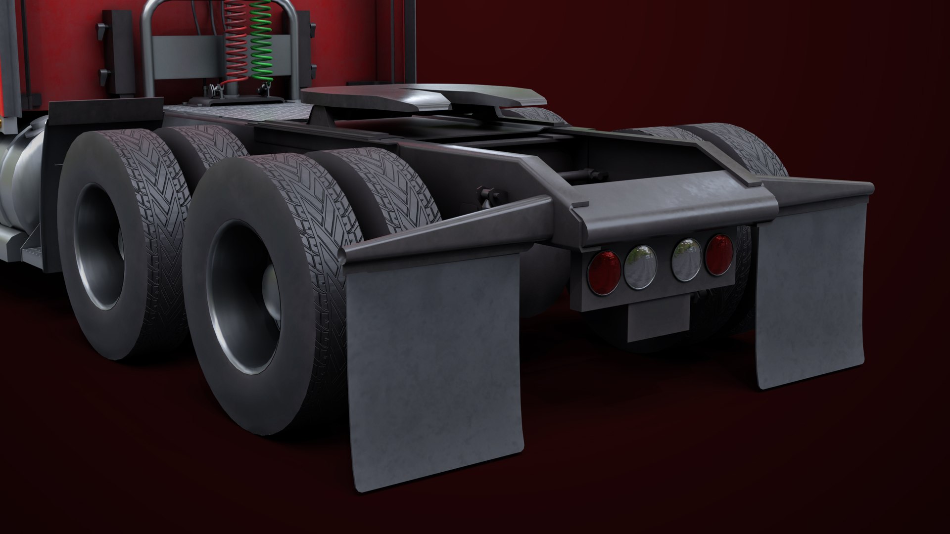 Heavy Truck Chassis 02 Generic All PBR Unity UE Textures Included 3D ...