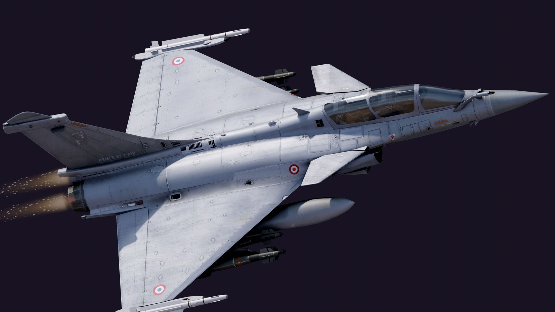 Dassault Rafale B - Fully Rigged - Textured 3D Model - TurboSquid 1848911