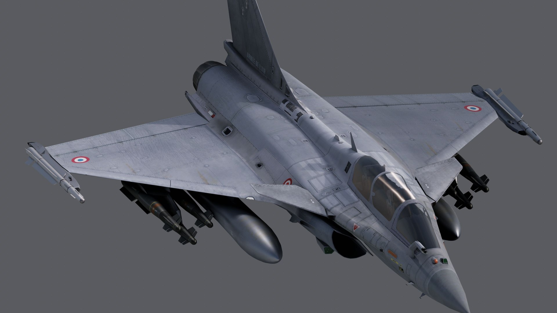 Dassault Rafale B - Fully Rigged - Textured 3D Model - TurboSquid 1848911