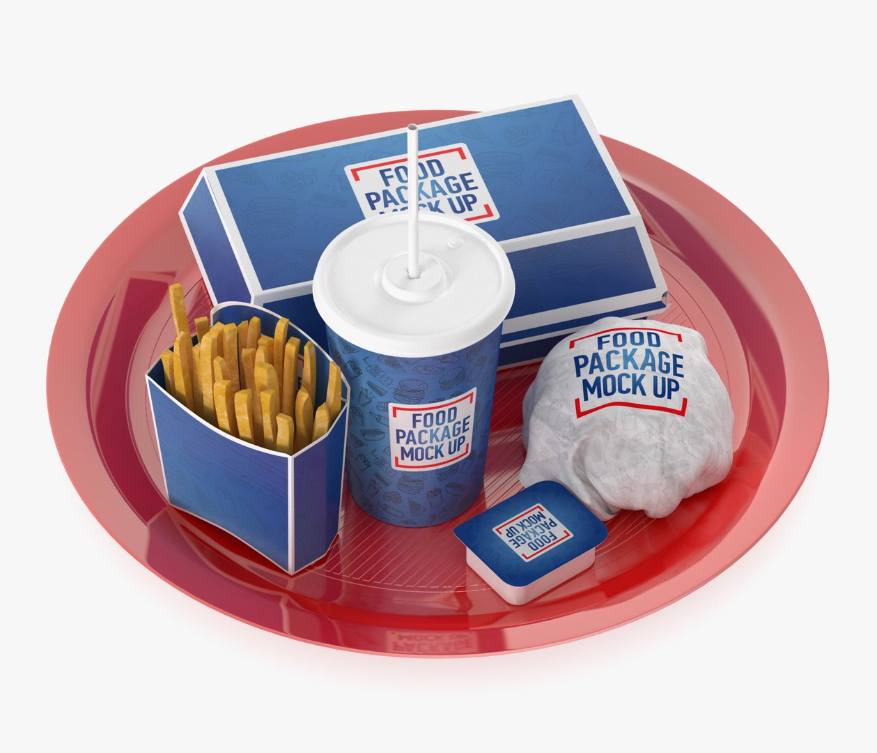3D fast food trays model - TurboSquid 1332854