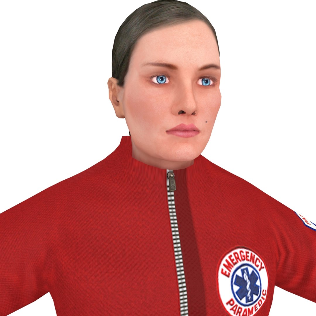 3D Female Paramedic - TurboSquid 1319998