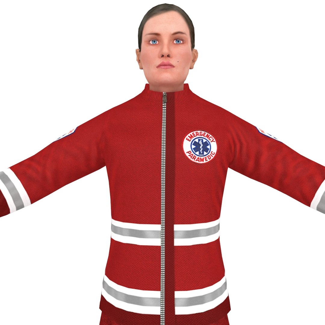 3D Female Paramedic - TurboSquid 1319998