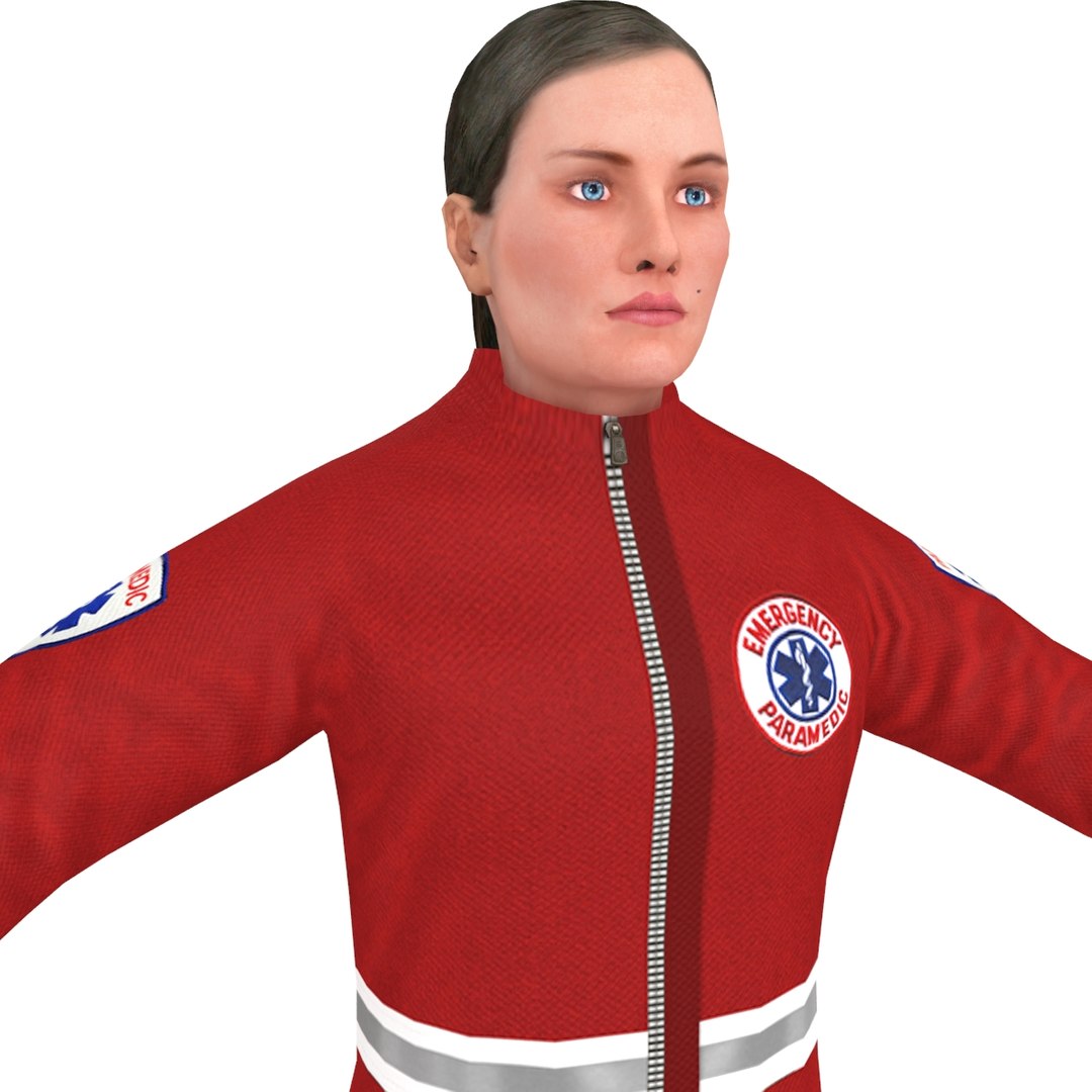 3D Female Paramedic - TurboSquid 1319998