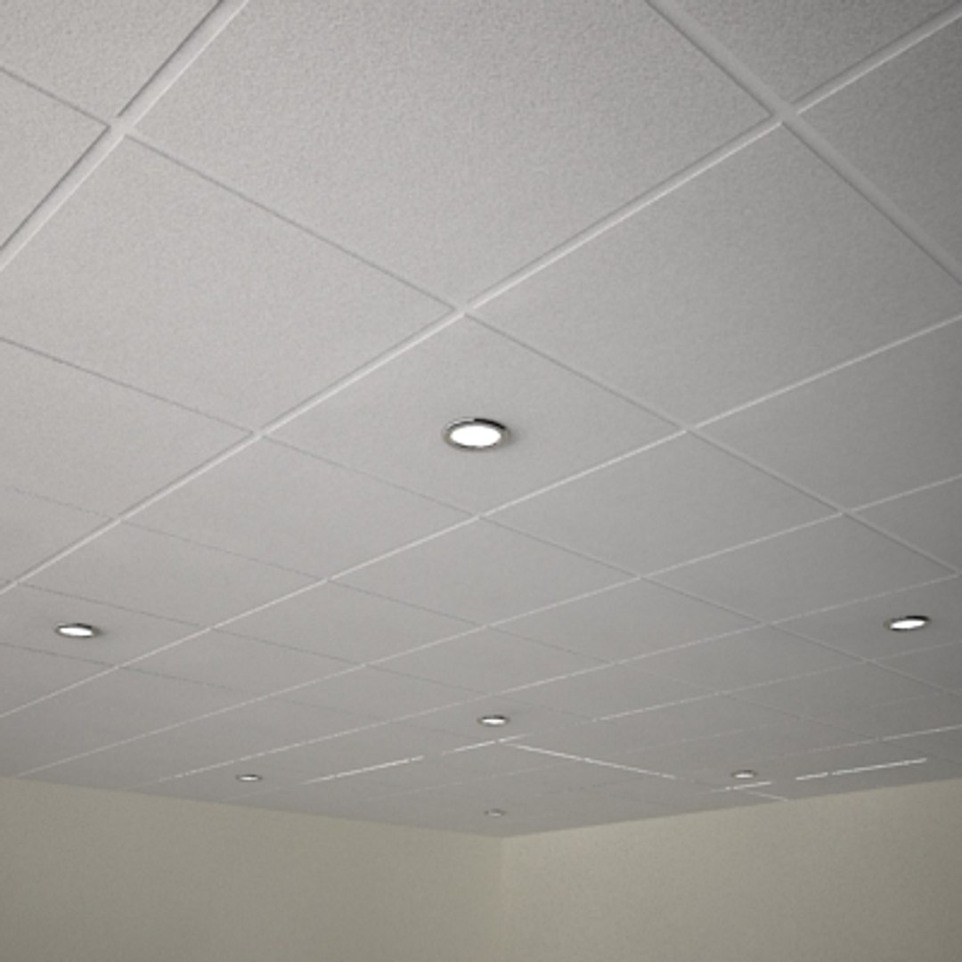 Suspended Ceiling Lighting 3d Model