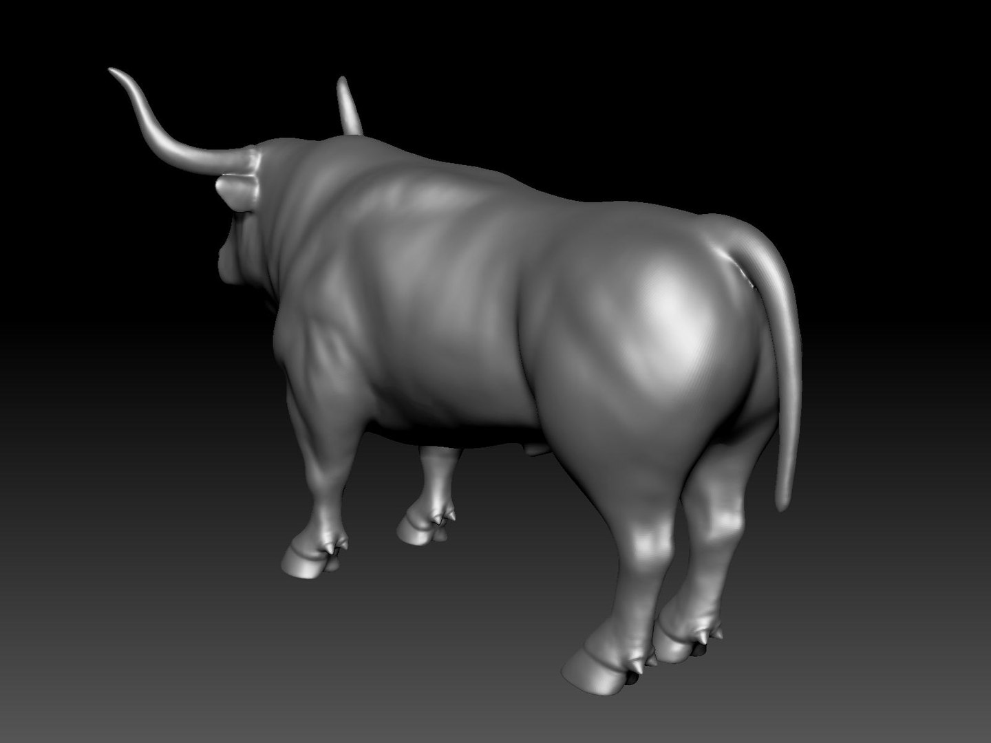 Bull Detailing Animation 3D Model - TurboSquid 1659323