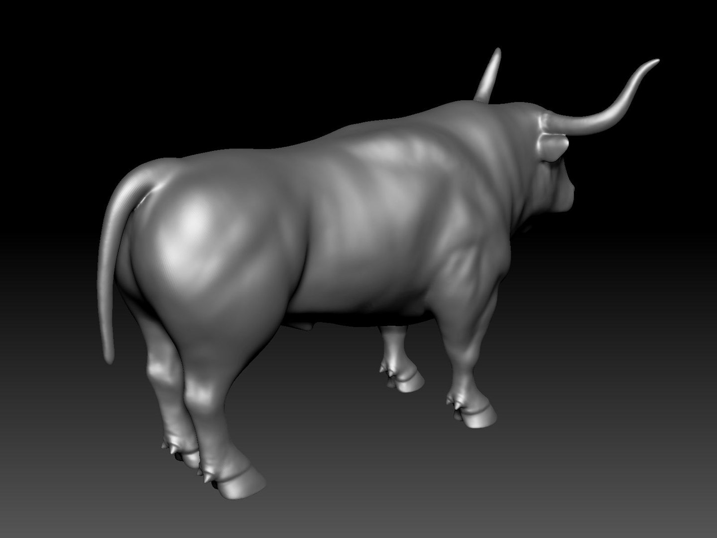 Bull Detailing Animation 3D Model - TurboSquid 1659323