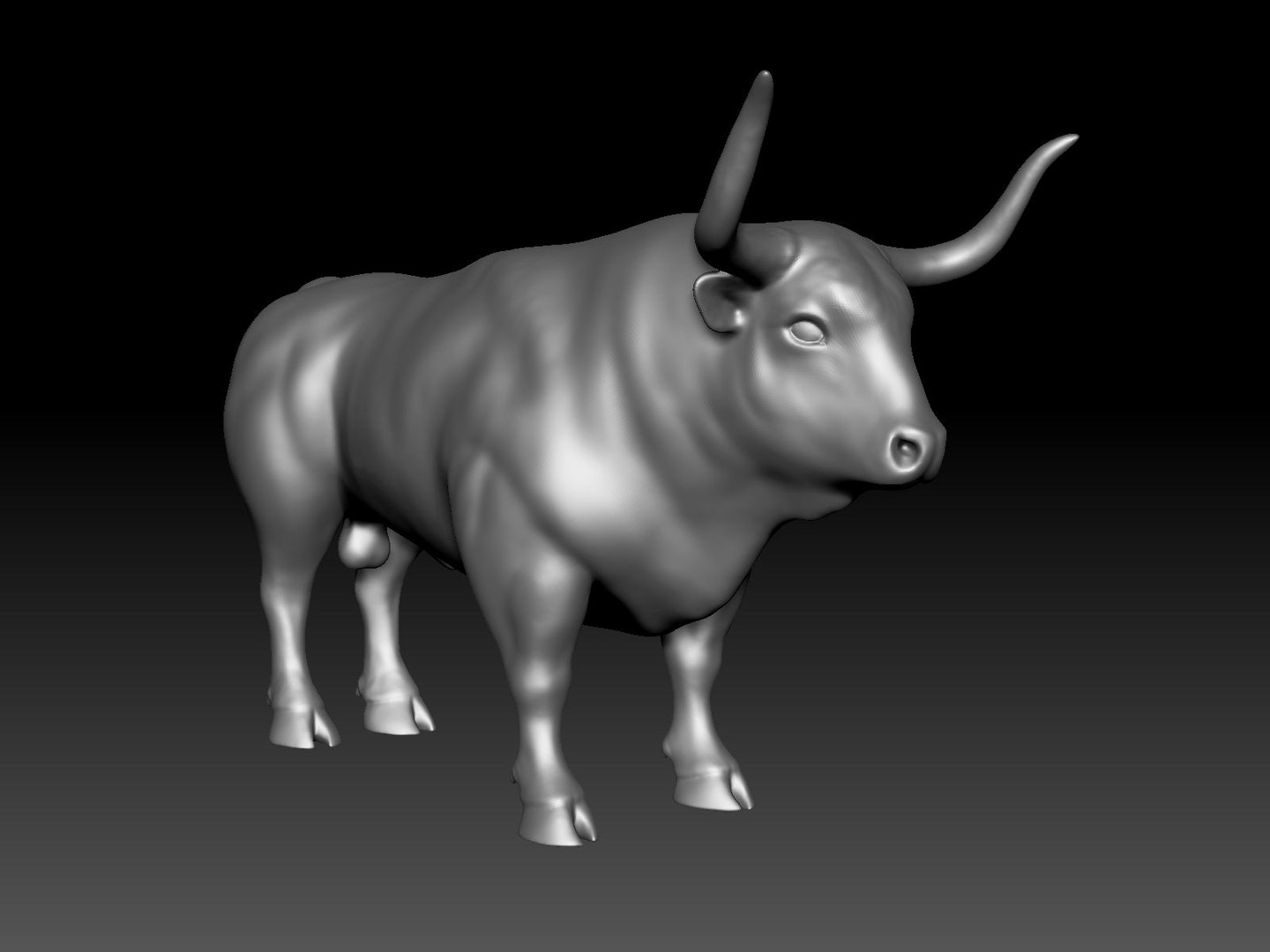Bull Detailing Animation 3D Model - TurboSquid 1659323