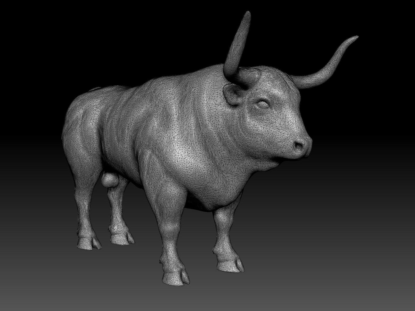 Bull Detailing Animation 3D Model - TurboSquid 1659323