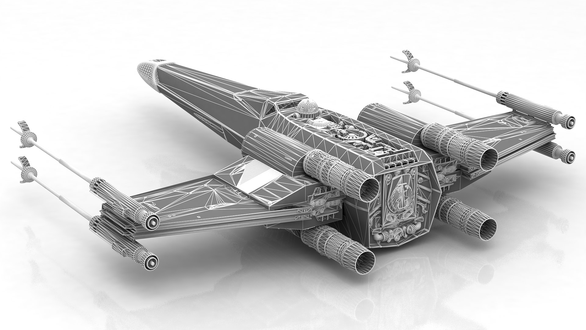 Star Wars X Wing 3D Model - TurboSquid 1627825
