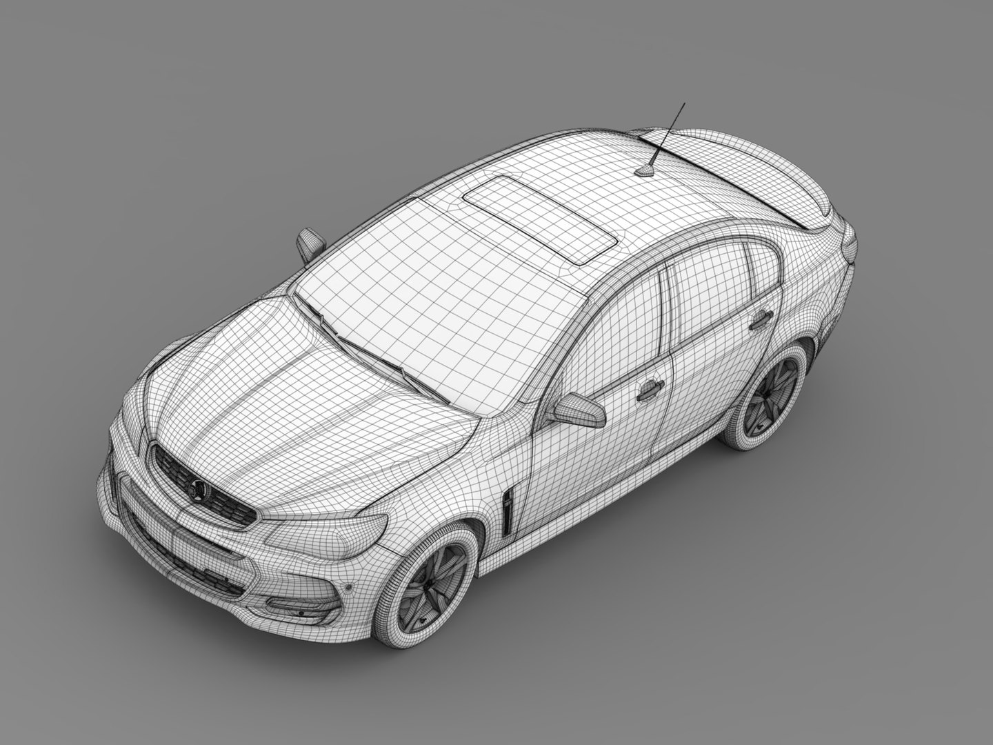 Holden Commodore Sv6 Vf 3d Model