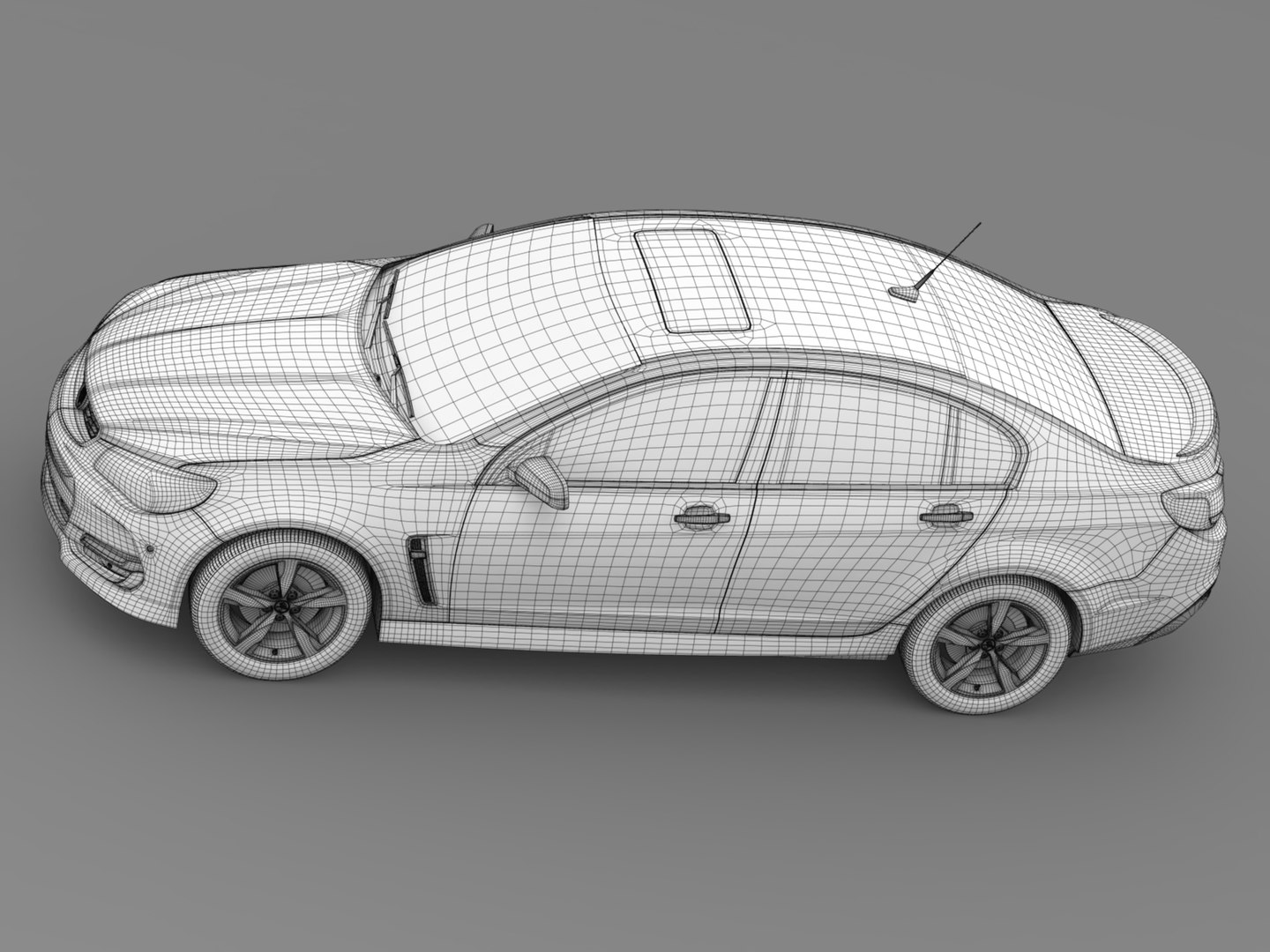 Holden Commodore Sv6 Vf 3d Model