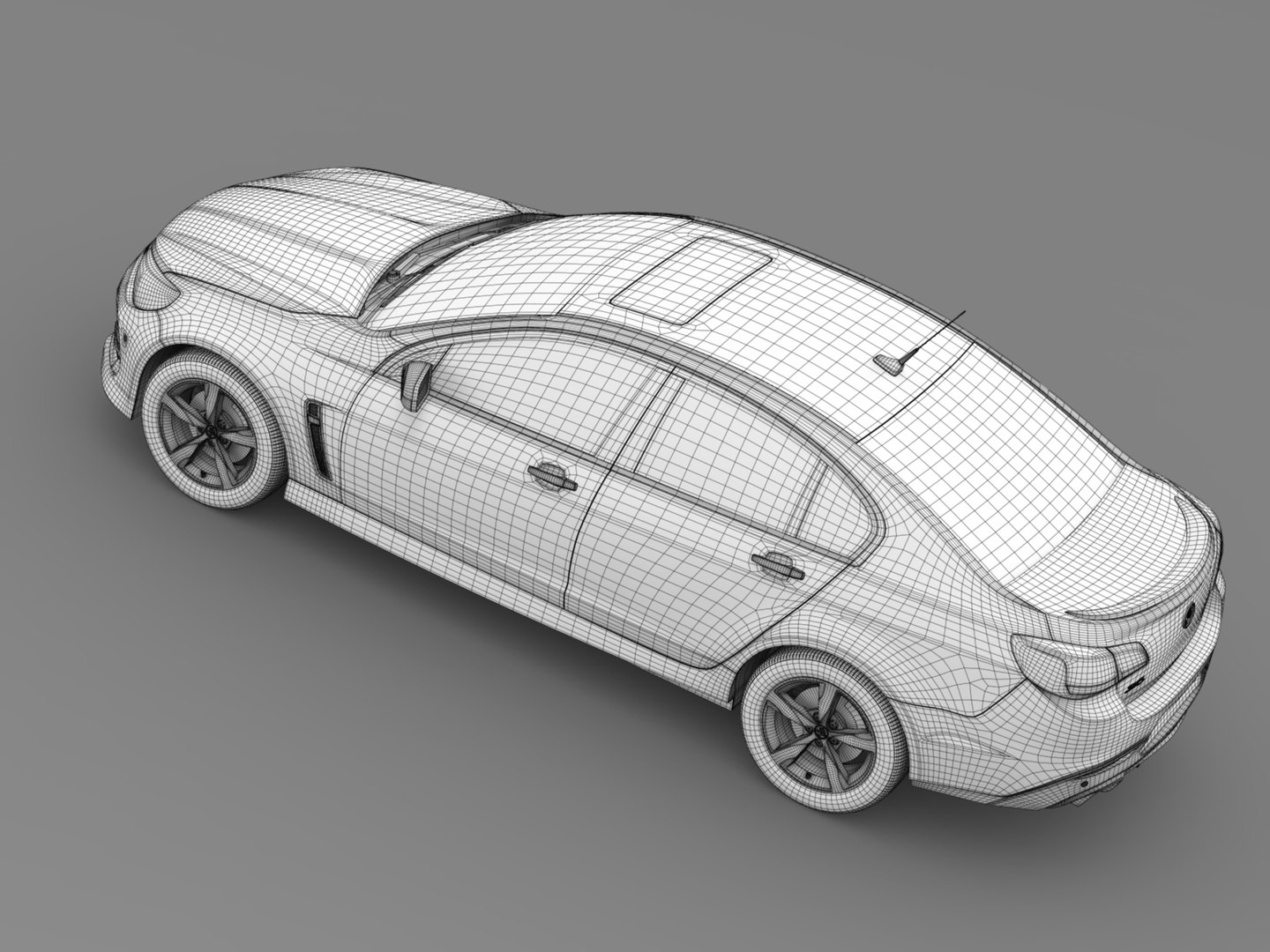 Holden Commodore Sv6 Vf 3d Model