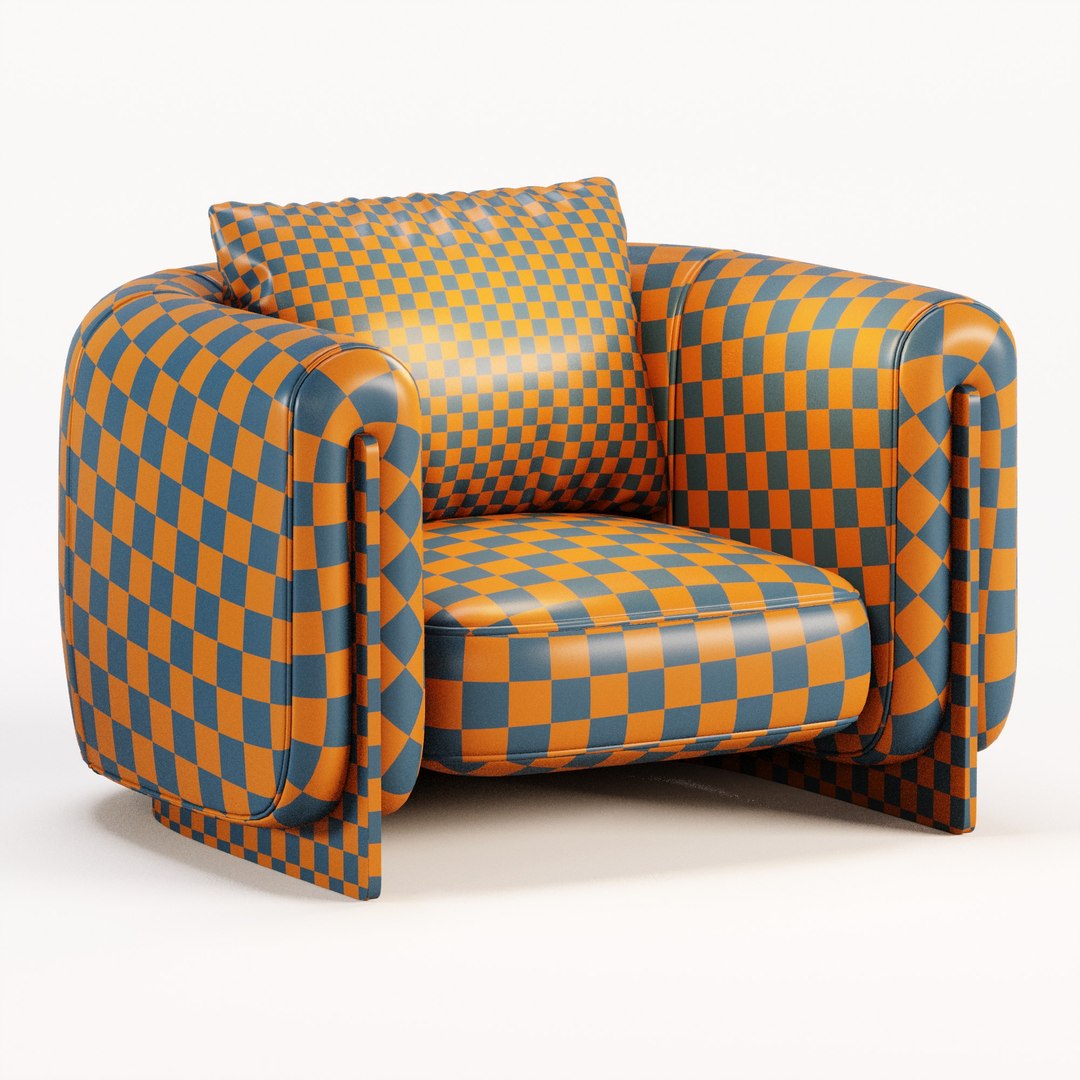 Minuit Armchair By Stephane Parmentier 3D Model - TurboSquid 2047580