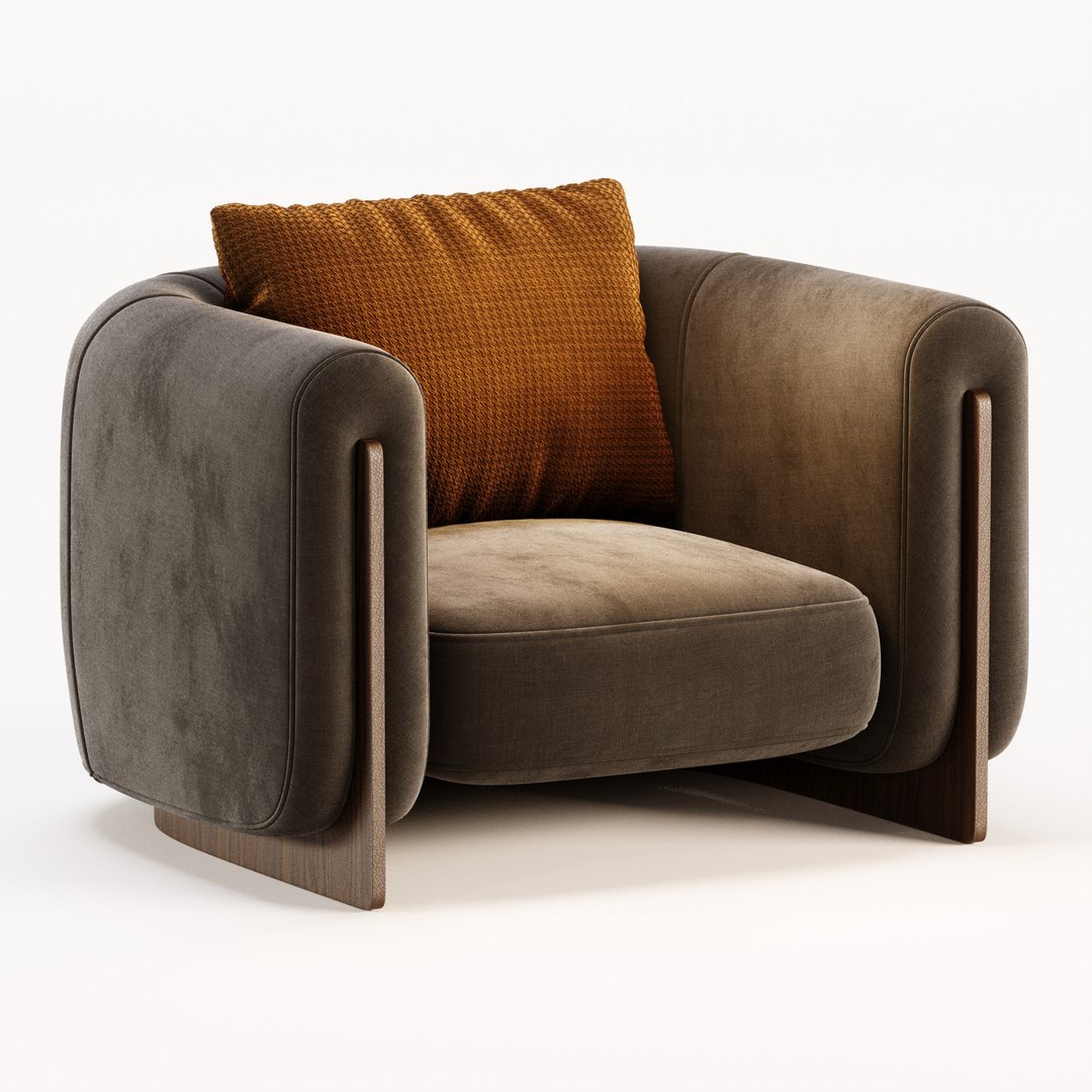 Minuit Armchair By Stephane Parmentier 3D Model - TurboSquid 2047580