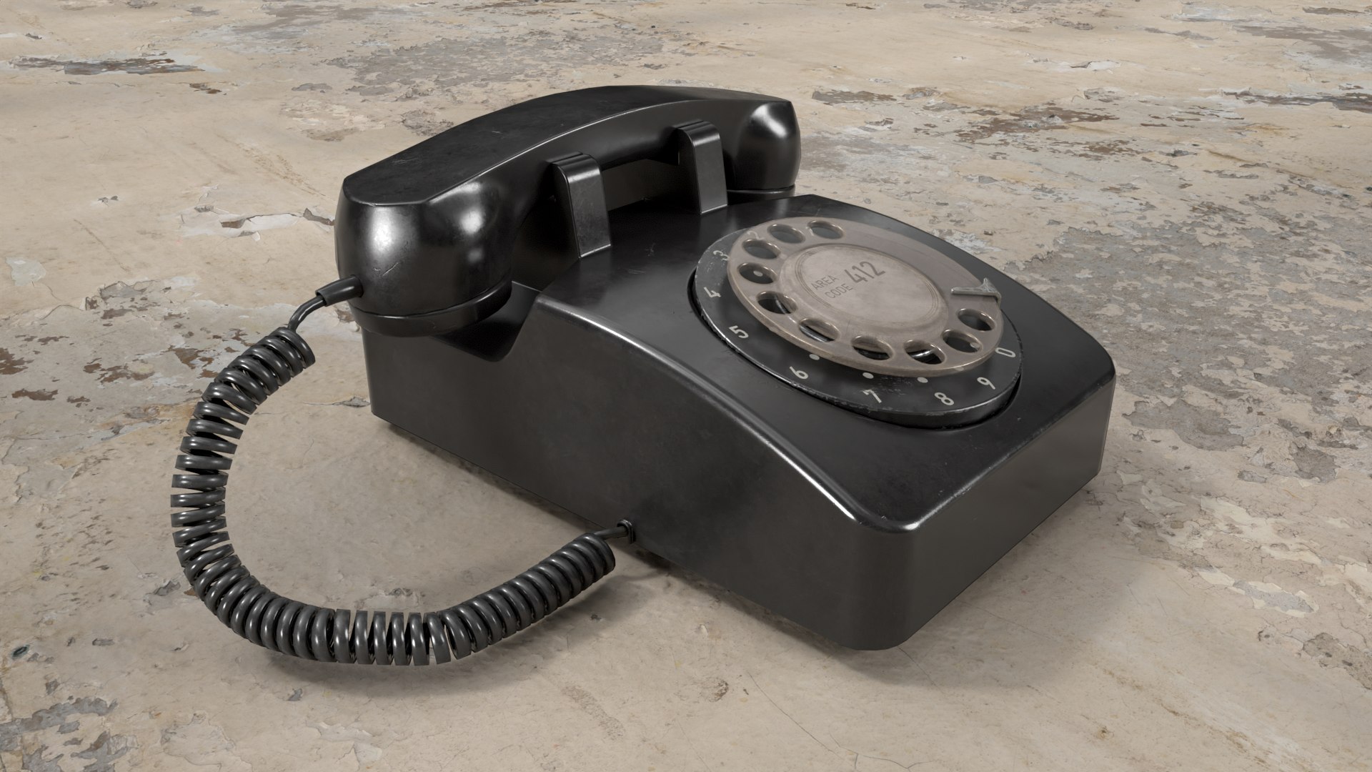 3D Classic Rotary Telephone - TurboSquid 2338942