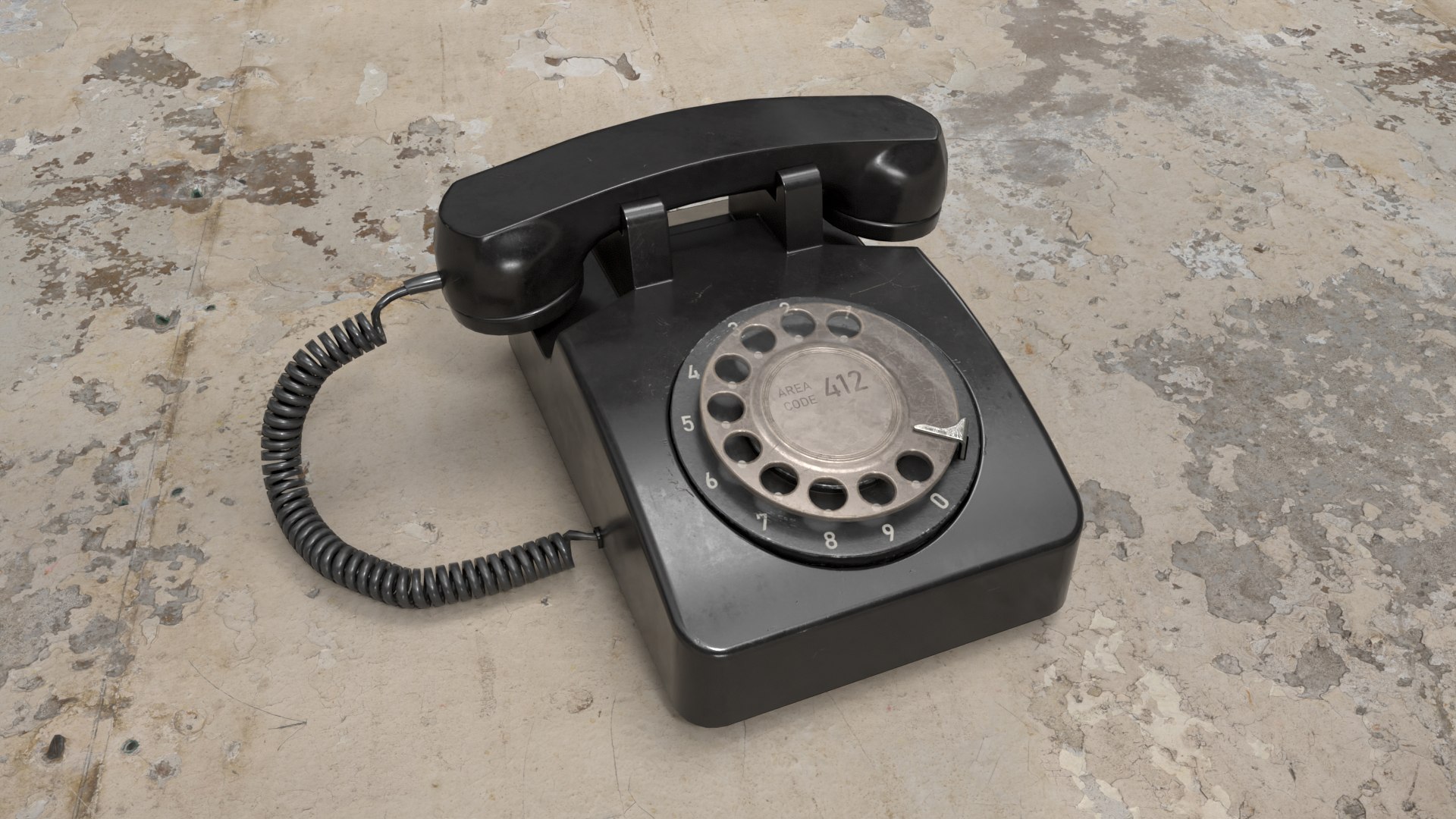 3D Classic Rotary Telephone - TurboSquid 2338942