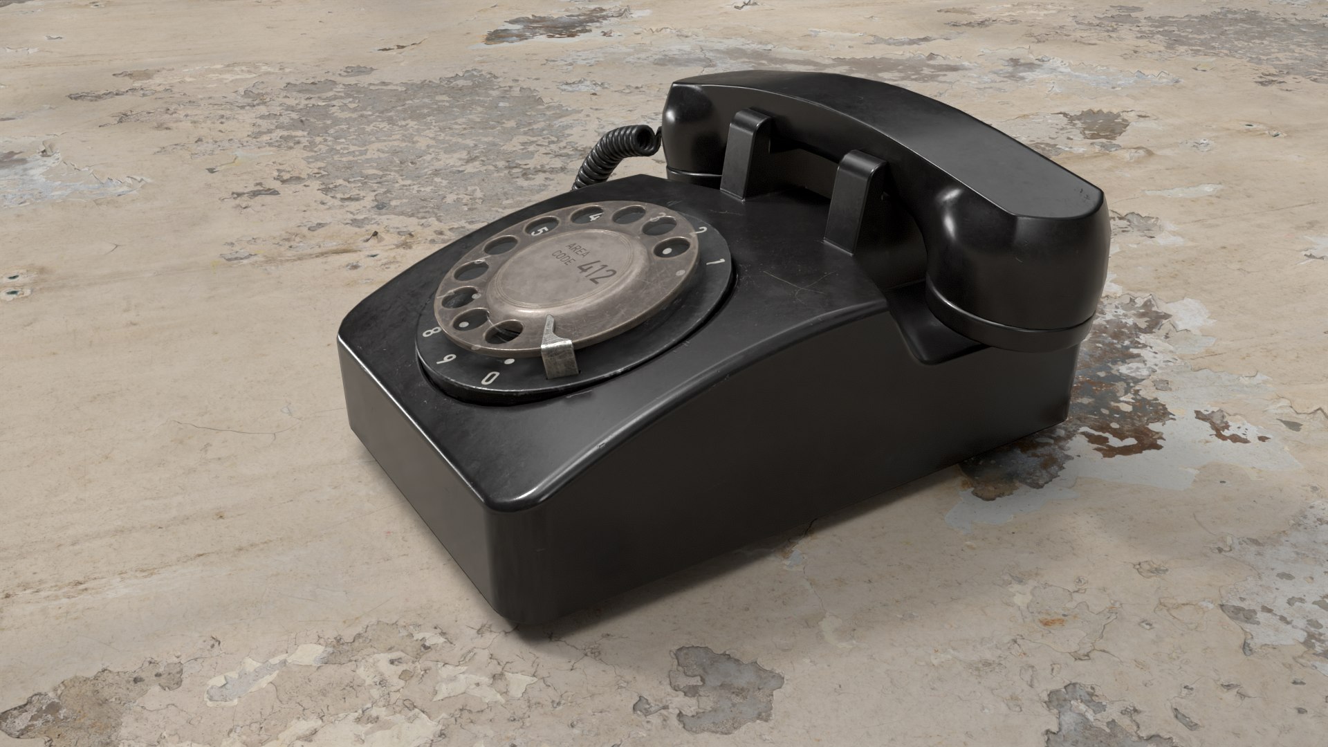 3D Classic Rotary Telephone - TurboSquid 2338942