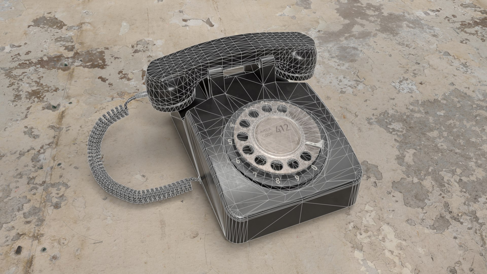 3D Classic Rotary Telephone - TurboSquid 2338942