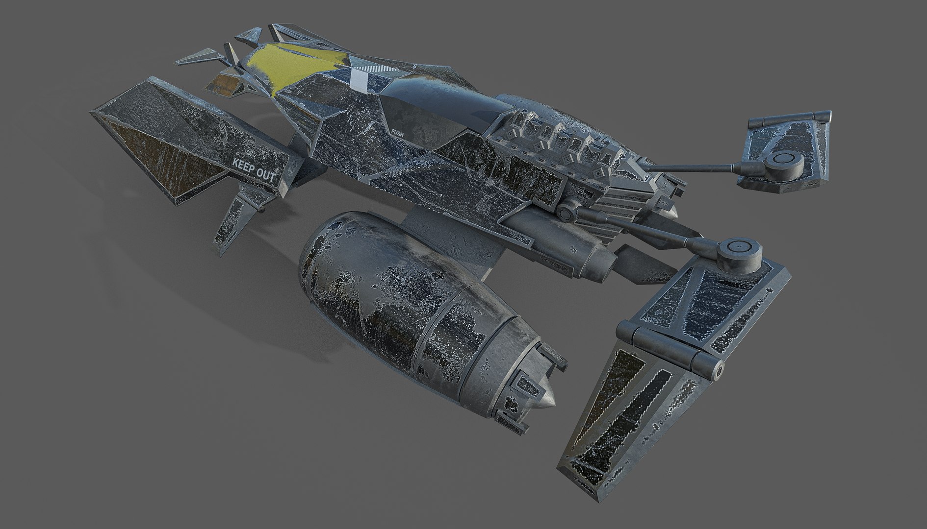 Spacecraft 3D Model - TurboSquid 1954326