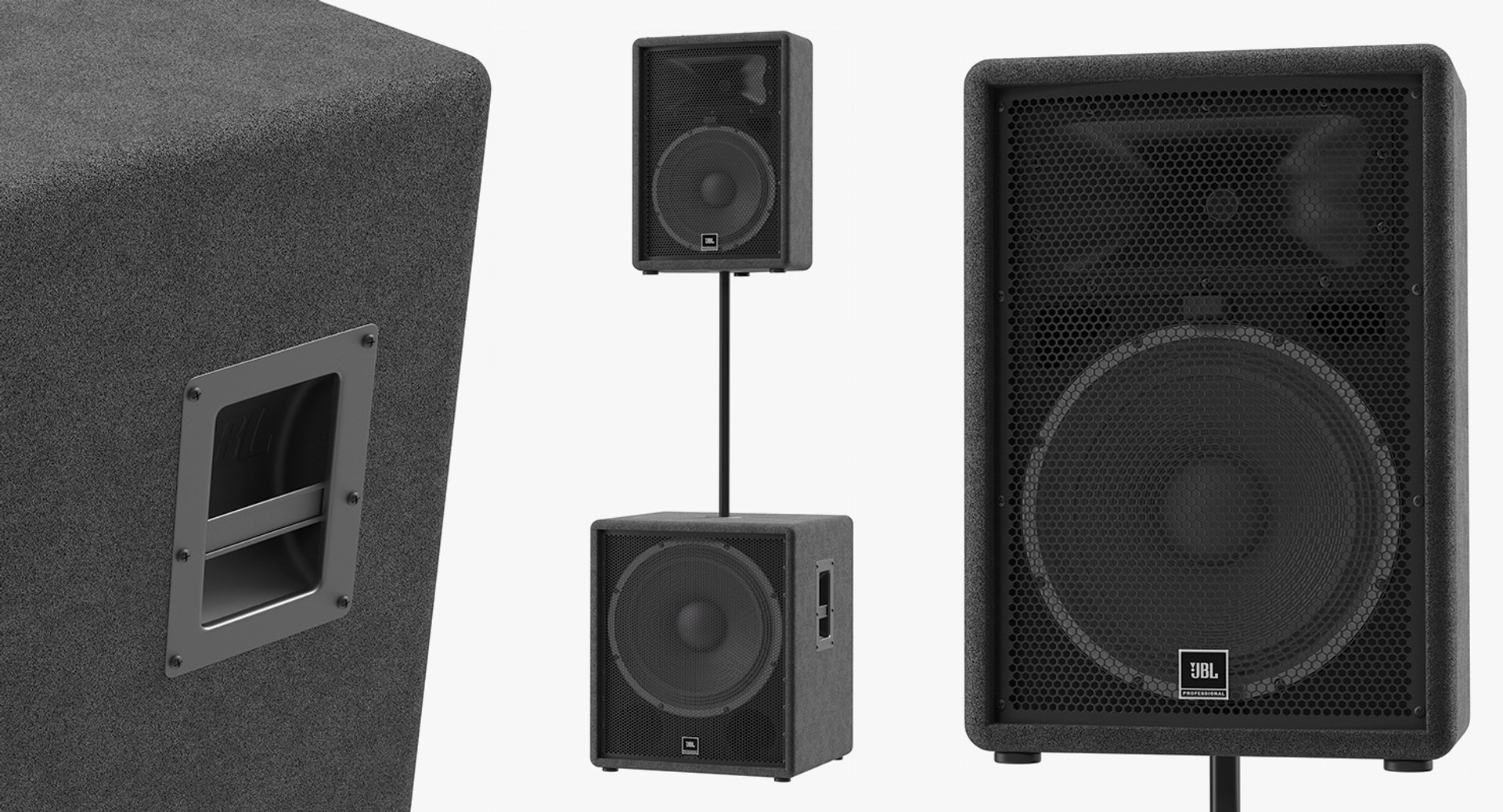 Jbl Jrx Speaker 3D Model - TurboSquid 1357966