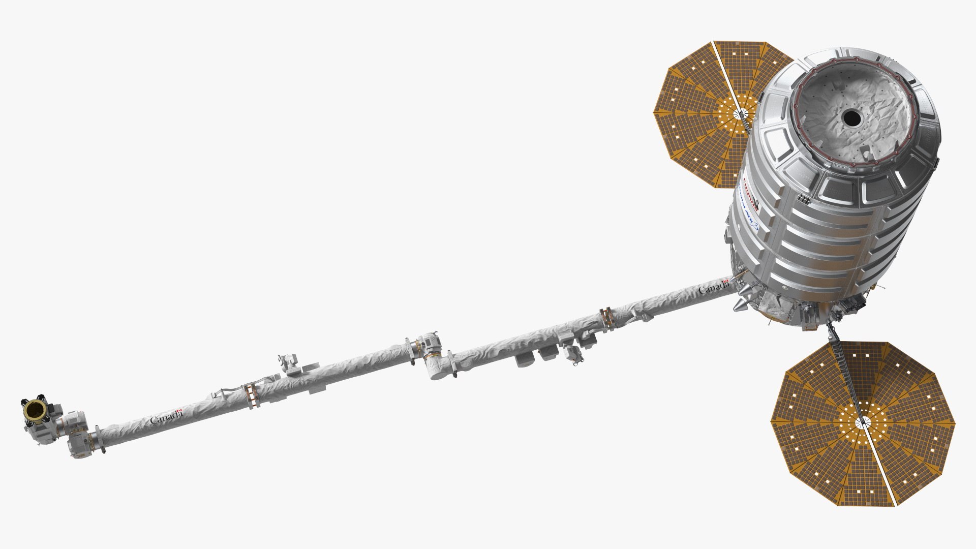 ISS Module Cygnus Spacecraft with Canadarm 3D model - TurboSquid 1853450