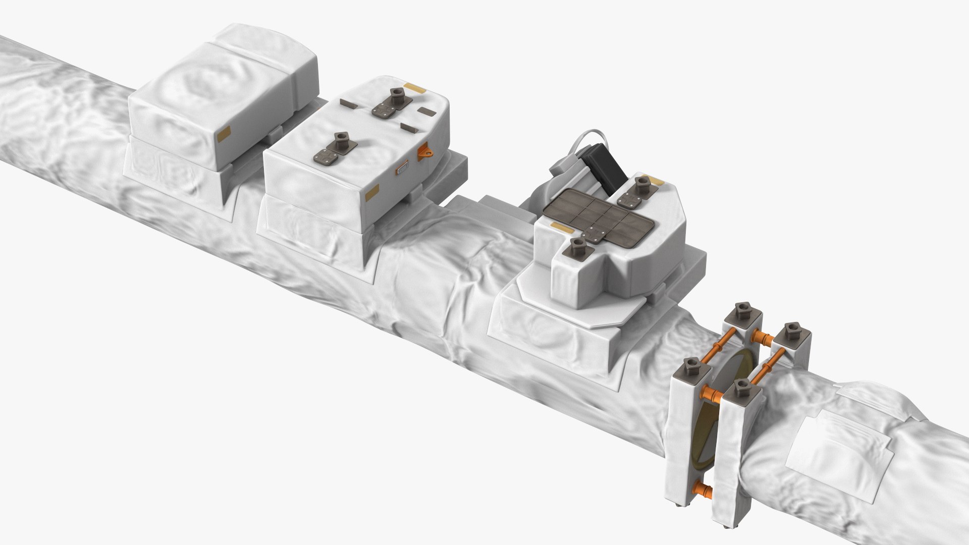 ISS Module Cygnus Spacecraft with Canadarm 3D model - TurboSquid 1853450