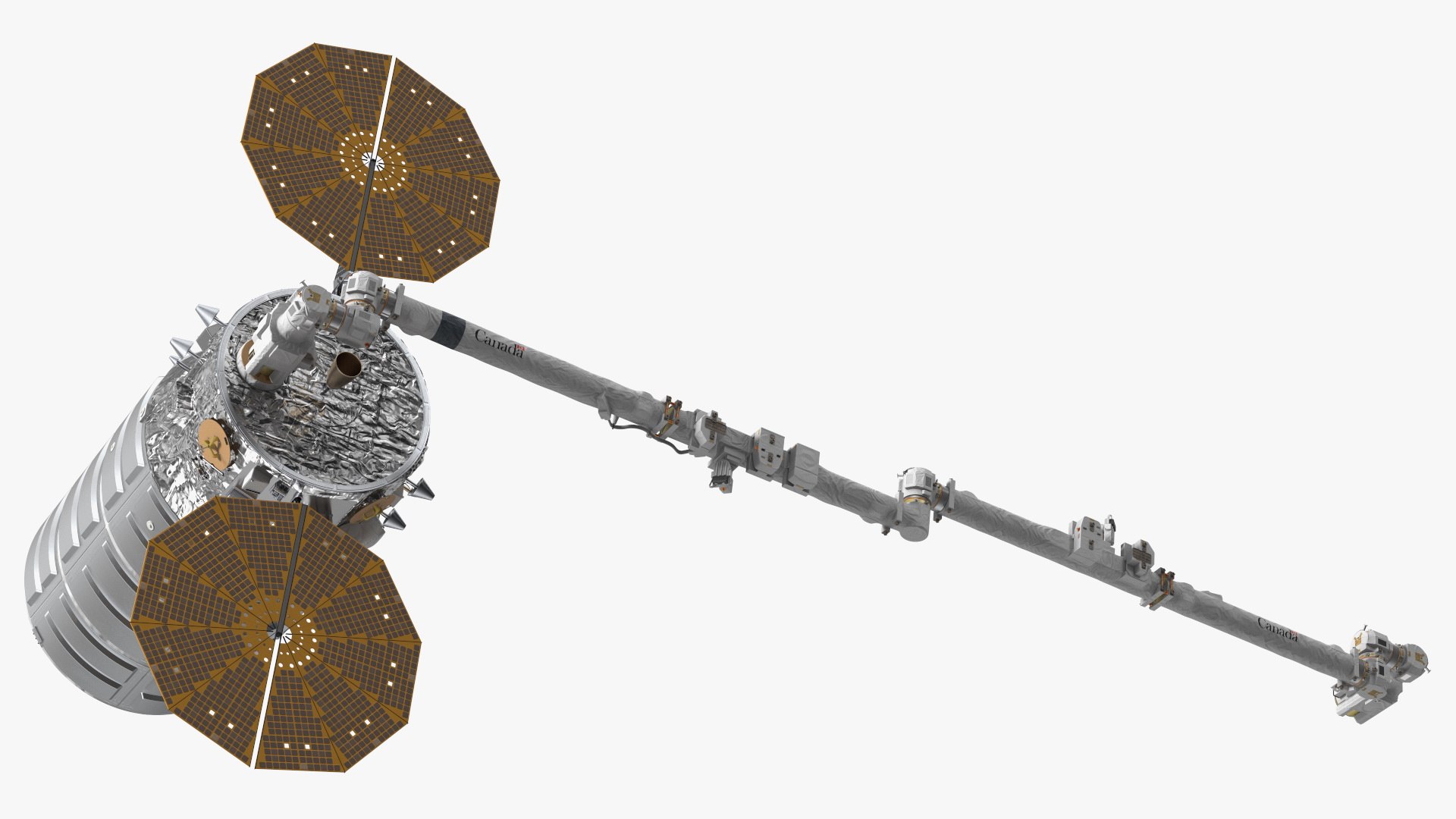 ISS Module Cygnus Spacecraft with Canadarm 3D model - TurboSquid 1853450