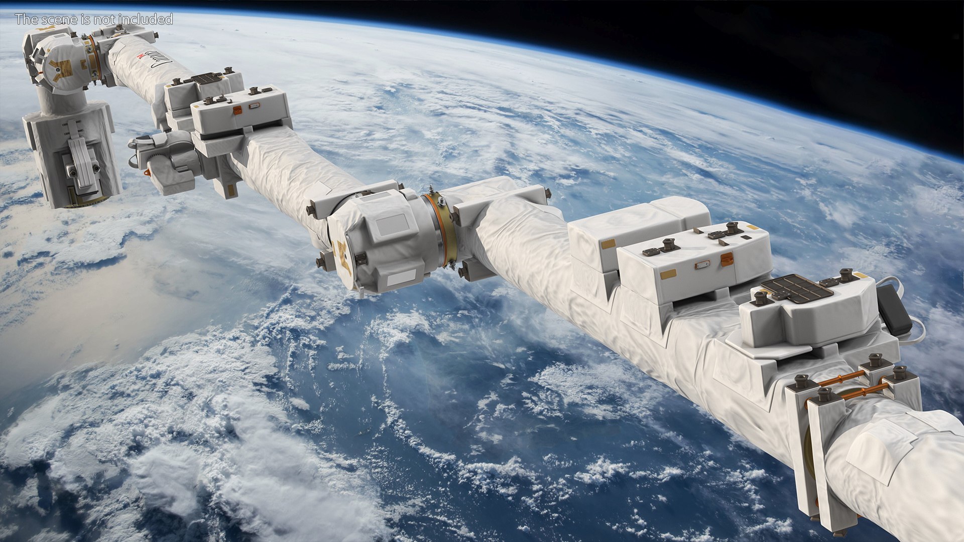 ISS Module Cygnus Spacecraft with Canadarm 3D model - TurboSquid 1853450