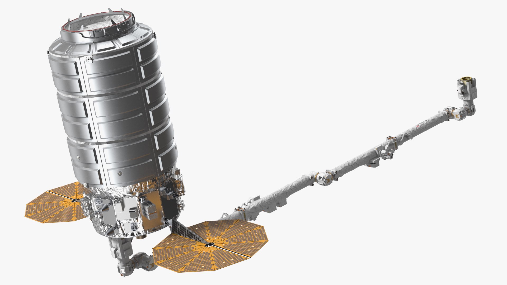 ISS Module Cygnus Spacecraft with Canadarm 3D model - TurboSquid 1853450