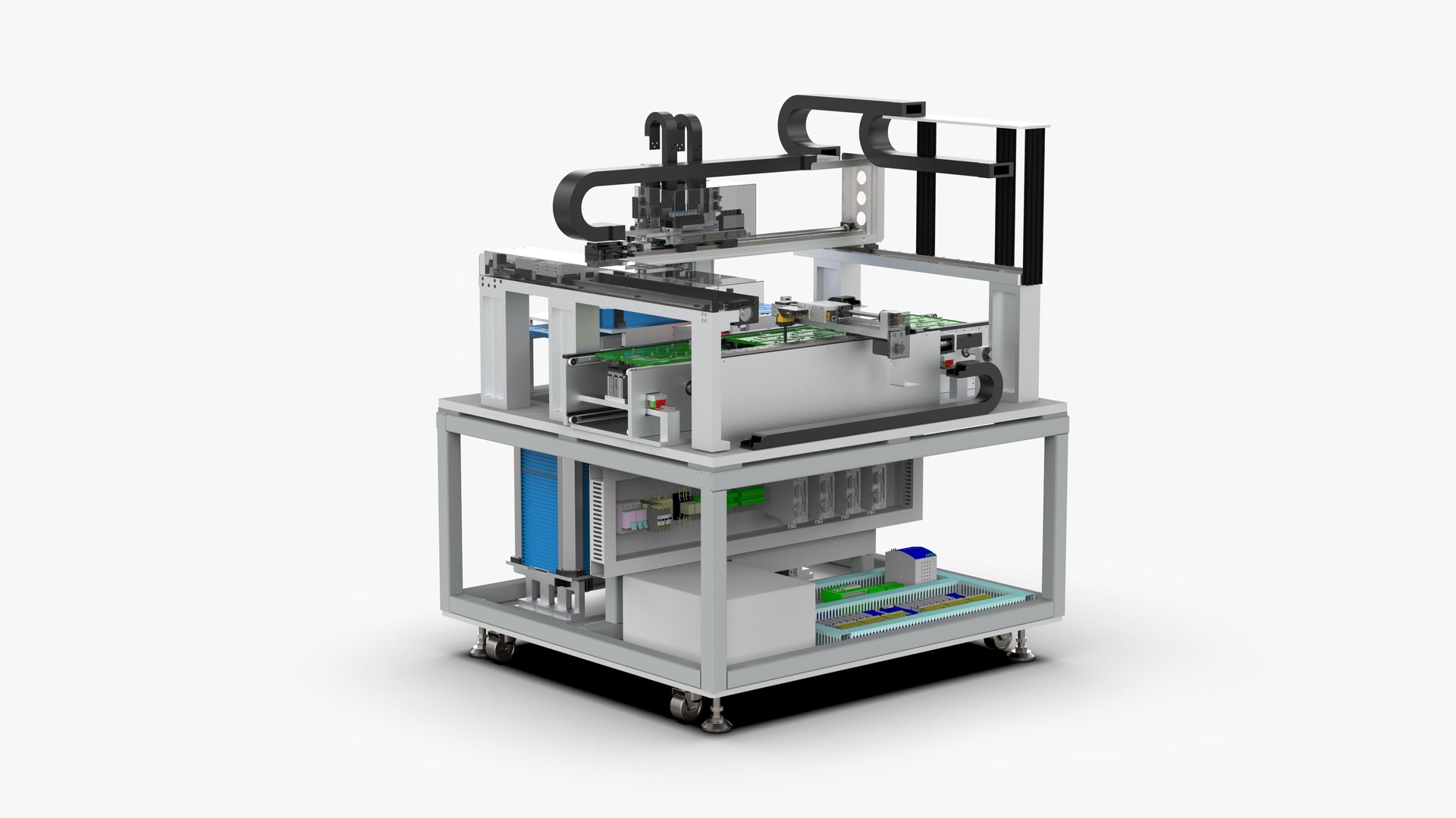 Automatic PCB Circuit Board Assembly Machine 3D - TurboSquid 2025604