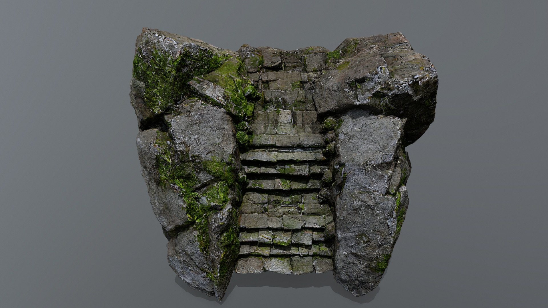 Rock Stairs 3D Model - TurboSquid 2185955