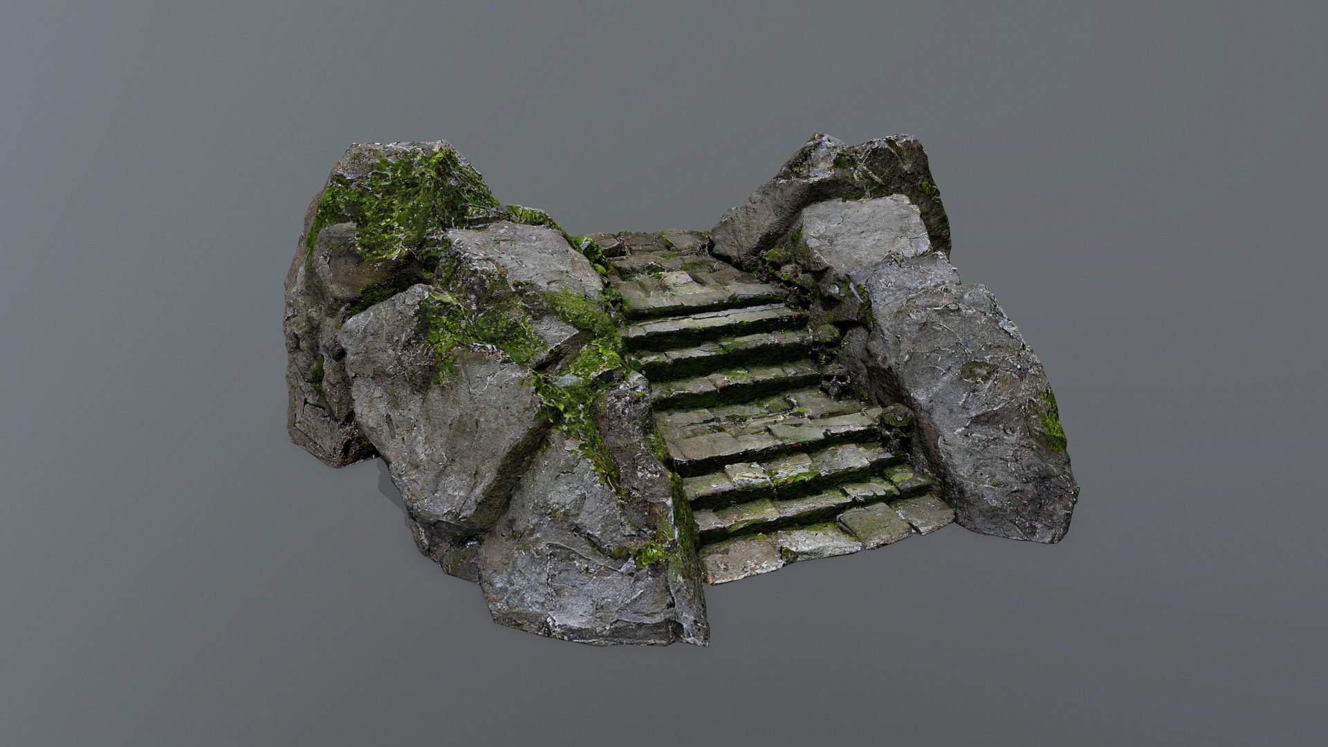 Rock Stairs 3D Model - TurboSquid 2185955