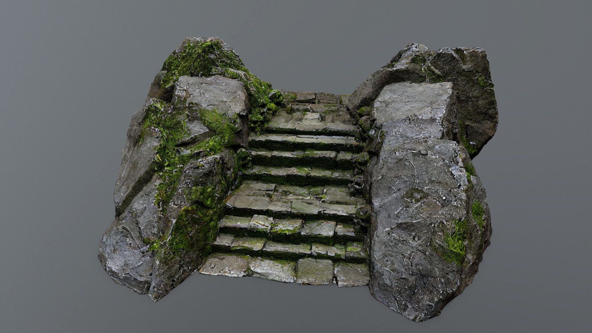 Rock Stairs 3D Model - TurboSquid 2185955