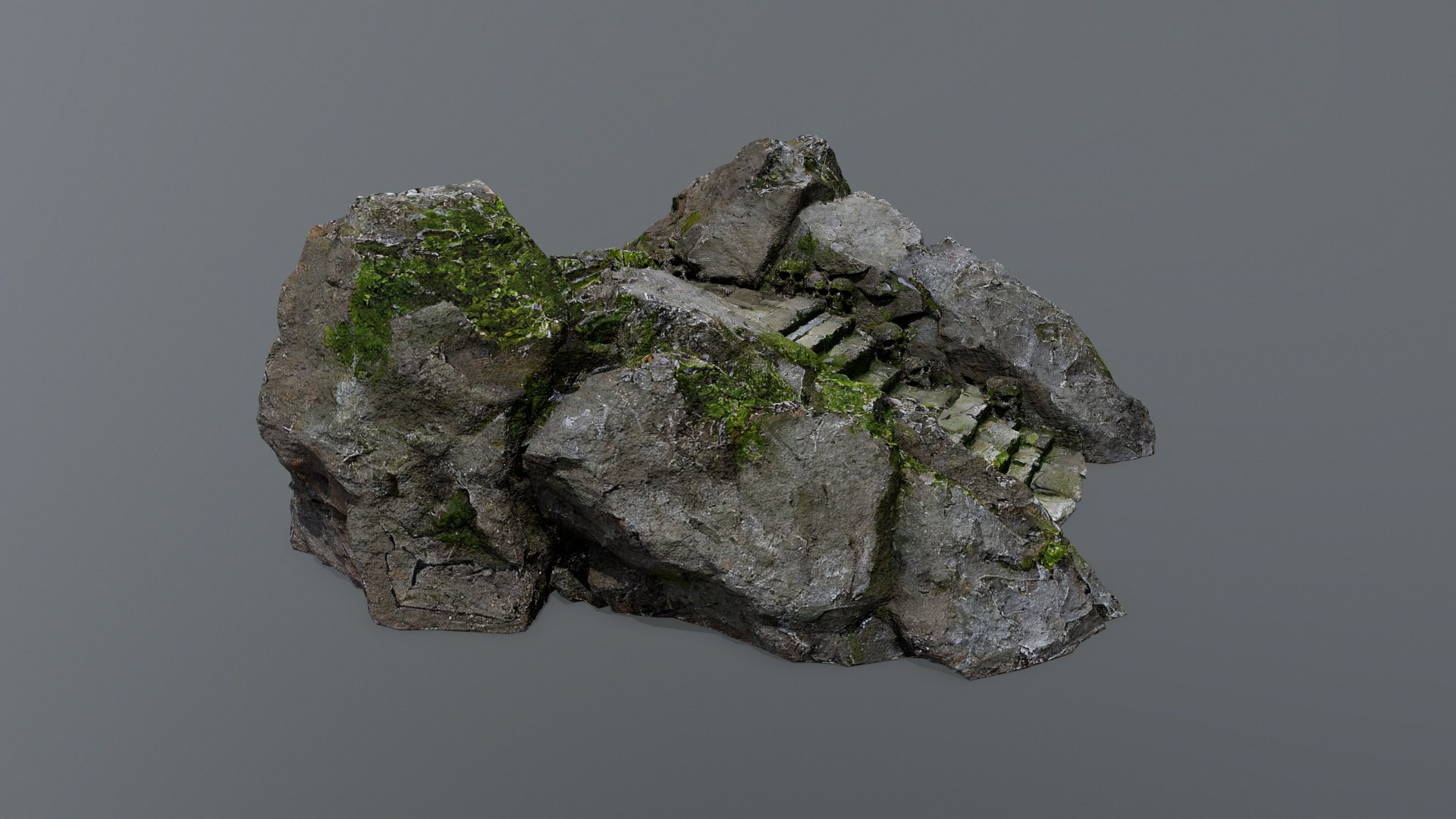 Rock Stairs 3D Model - TurboSquid 2185955