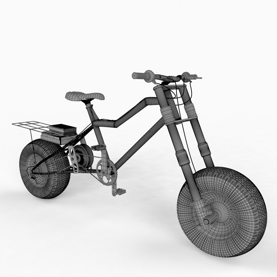 3d model of bike electric