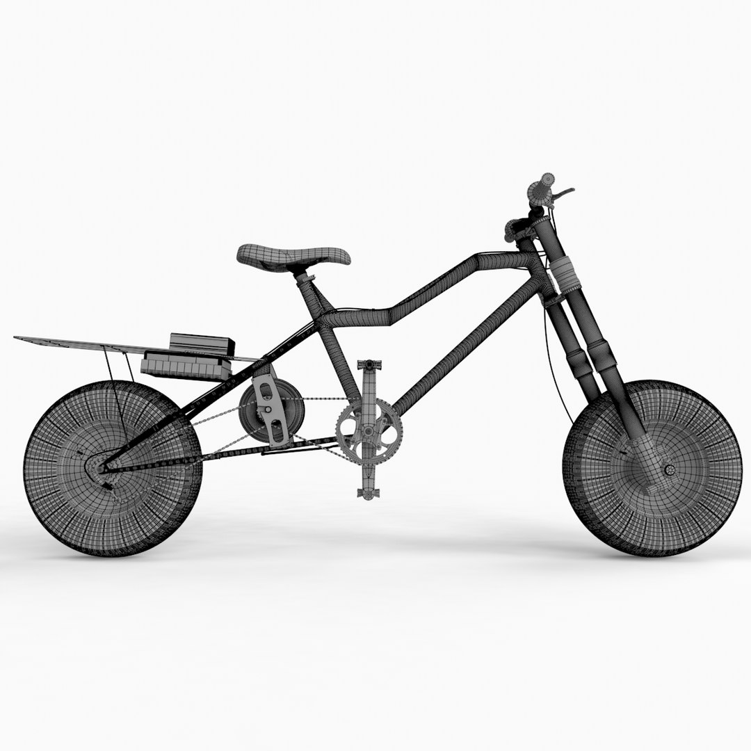 3d model of bike electric