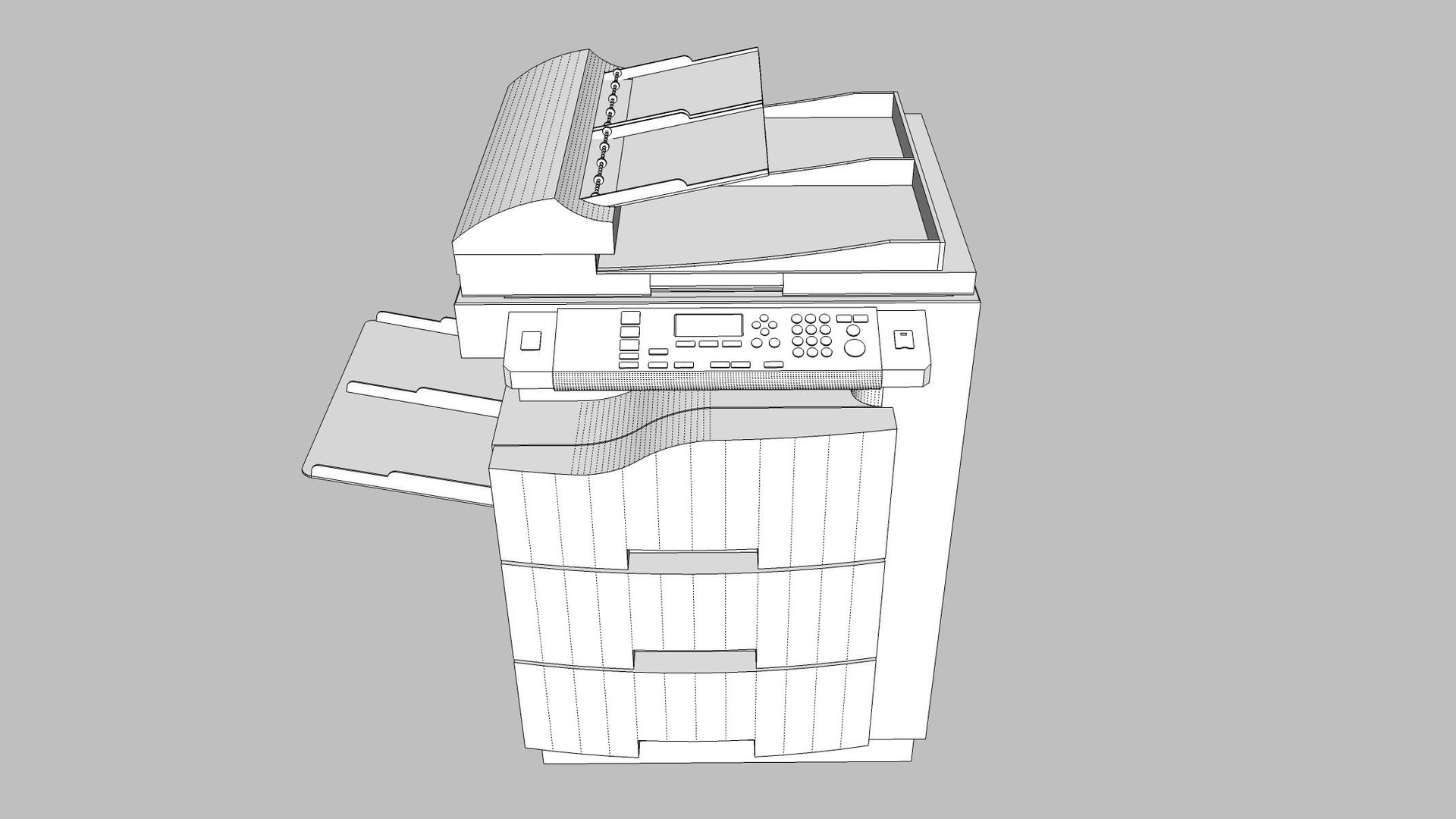 3d copy machine model